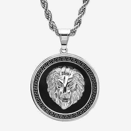 Click here for Steeltime Lion Mens Cubic Zirconia Stainless Steel... prices