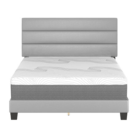 Click here for Parks Upholstered Wooden Platform Bed  One Size  G... prices