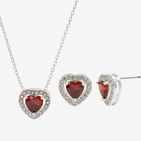 Click here for Sparkle Allure Womens Red Cubic Zirconia Pure Silv... prices