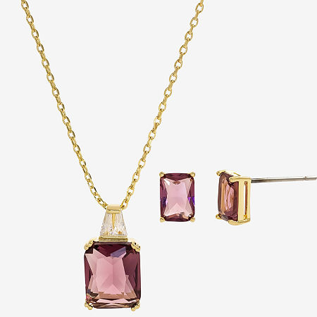 Click here for Sparkle Allure Womens Purple Cubic Zirconia 14K Go... prices