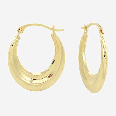 Click here for Womens 14K Gold 16.5mm Round Hoop Earrings  One Si... prices