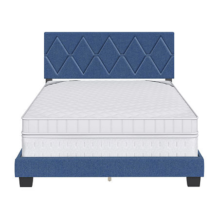 Click here for Danica Wooden Platform Bed  One Size  Blue prices