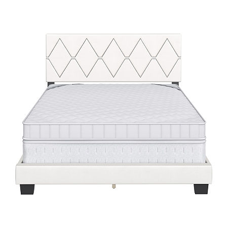 Click here for Celeste Wooden Platform Bed  One Size  White prices