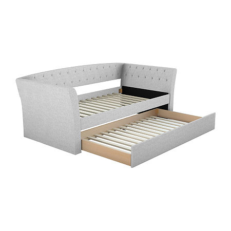 Click here for Nellie Upholstered Wooden Daybed  One Size  Beige prices