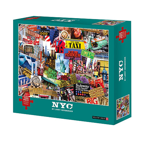 Willow Creek Press Larry Hershberger - Nyc Puzzle Set  1000 Piece - Multi