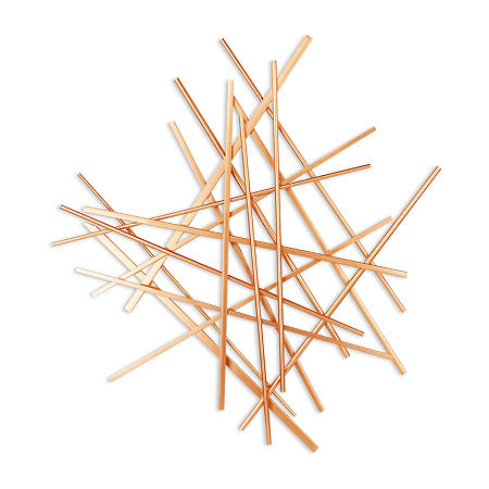 Click here for Cheungs Avalon Rose Gold Abstract Metal Wall Art... prices