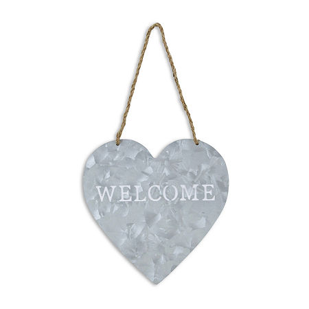 Click here for Cheungs Heart Shaped Hanging Welcome Vintage Metal... prices