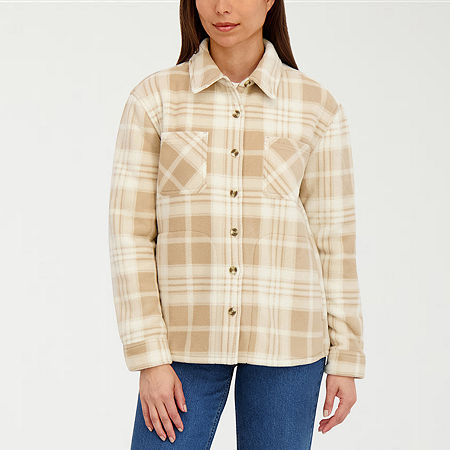 Click here for Hfx Womens Faux Fur Lightweight Shirt Jacket  X-la... prices