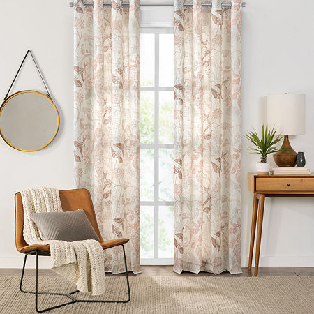 Click here for Fieldcrest Arden Garden Grommet Top Sheer Single C... prices