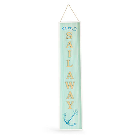 Click here for Layerings Sail Away Porch Sign  One Size  Blue prices