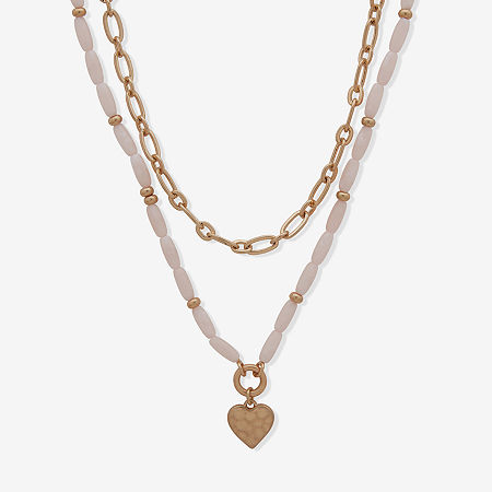 Click here for a.n.a Gold Tone Womens 20 Inch Y Necklace  One Siz... prices