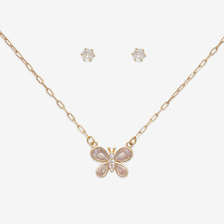 Click here for Mixit Womens Cubic Zirconia Butterfly Hypoallergen... prices