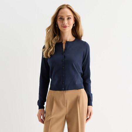 Click here for Liz Claiborne Womens Crew Neck Long Sleeve Button... prices