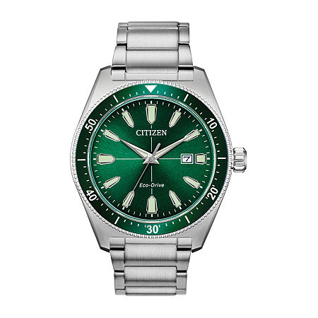 Click here for Mens Citizen(R) Brycen Green Dial Silver-Tone Watc... prices