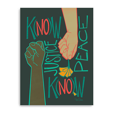 Click here for 18X24 Know Justice Canvas Wall Art  One Size  Gree... prices