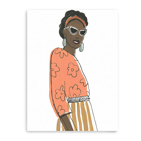 Click here for Fashion Vignette Iii Giclee Canvas Art  One Size... prices