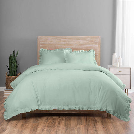Click here for Vue Rona 3pc Duvet Set  One Size  Green prices