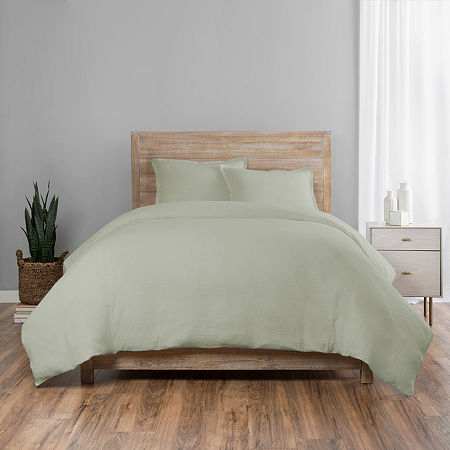 Click here for Vue Lark Solid 3pc Cotton Duvet Set  One Size  Gre... prices