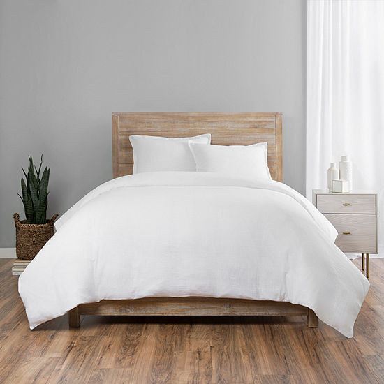 Vue Lark Solid 3pc Cotton Duvet Set - JCPenney Vue Lark Solid 3pc Cotton Duvet Set - JCPenney