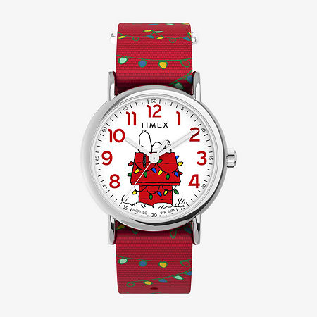 Click here for Timex Peanuts Peanuts Womens Red Strap Watch Tw2w8... prices
