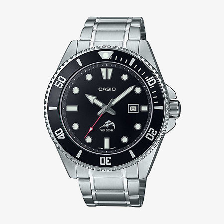 Click here for Casio Mens Silver Tone Stainless Steel Bracelet Wa... prices