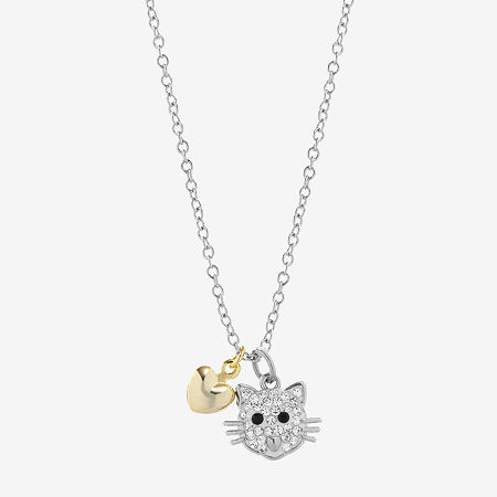 Click here for Sparkle Allure Cat Womens Crystal 14K Gold Over Br... prices