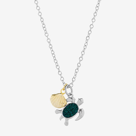 Click here for Sparkle Allure Turtle And Seashell Womens Green Cr... prices