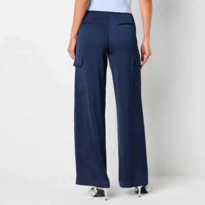 Worthington Womens Straight Cargo Pant-Tall