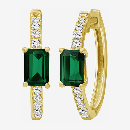 Click here for Womens Emerald-cut Gemstone & 1/4 CT. T.W. Lab-Gro... prices