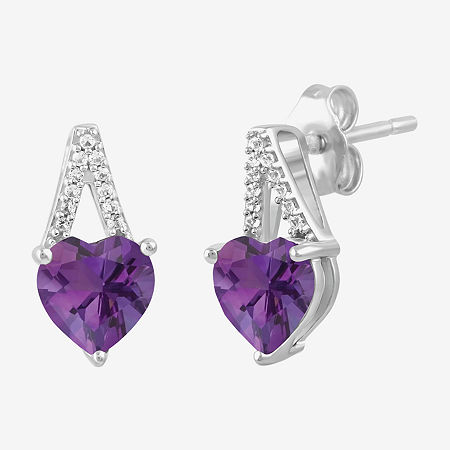 Click here for Womens Lab Created Purple Amethyst Sterling Silver... prices