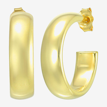 Click here for Womens 10K Gold 20mm Round Hoop Earrings  One Size... prices