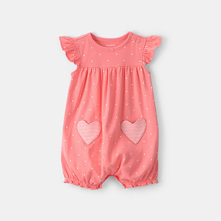 Click here for Carters Baby Girls Heart Pocket Flutter-Sleeve Rom... prices