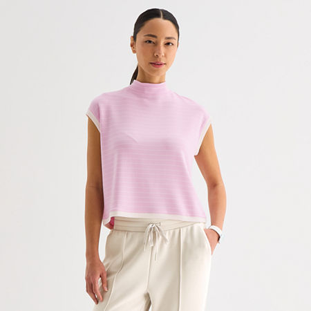 Click here for Stylus Womens Sleeveless Mock Neck Top  X-large  P... prices