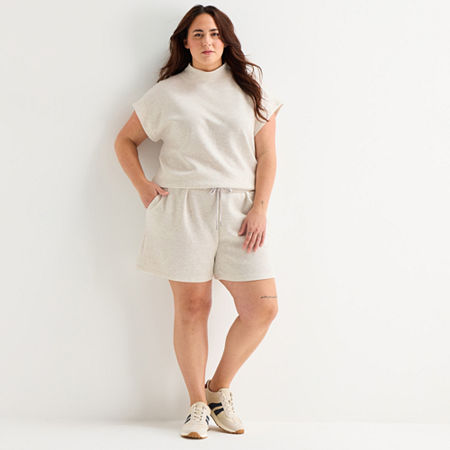 Click here for Stylus Womens Plus Pull-On Short  3x  Beige prices