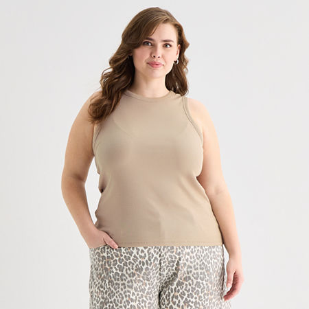 Click here for a.n.a Womens Plus High Neck Sleeveless Tank Top  0... prices