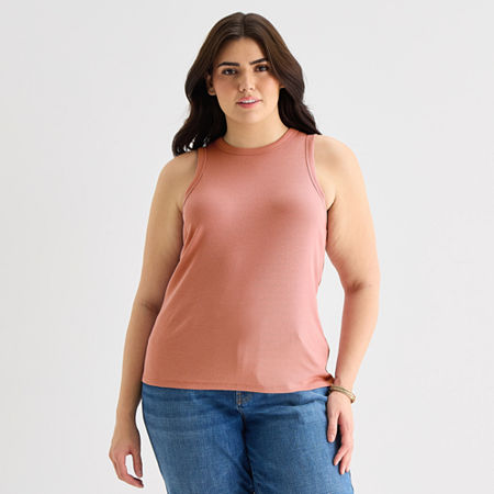 Click here for a.n.a Womens Plus High Neck Sleeveless Tank Top  3... prices