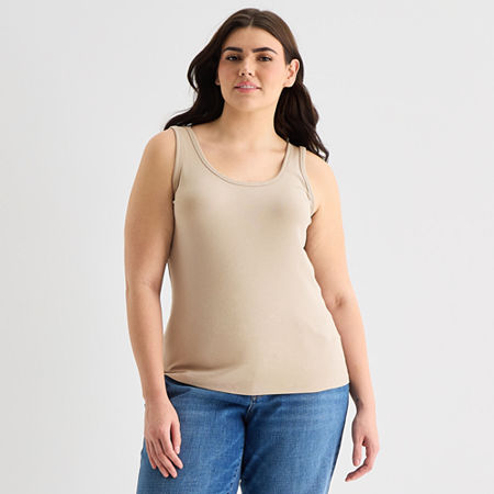 Click here for a.n.a Womens Plus U Neck Sleeveless Tank Top  1x... prices