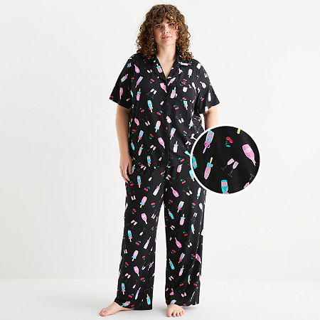 Click here for Sleep Chic Womens Short Sleeve 2-pc. Plus Pajama S... prices