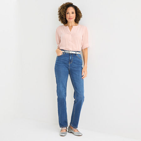 Click here for Liz Claiborne Womens Petite Straight High Rise Pul... prices