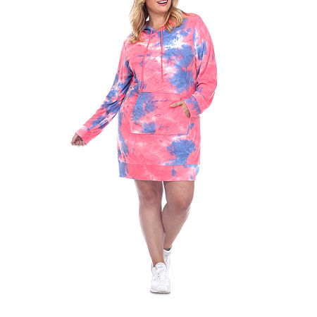 Click here for White Mark Long Sleeve Plus Sweatshirt Dress  1x... prices