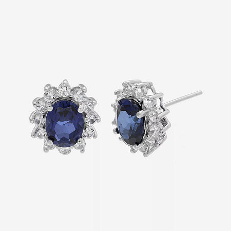 Click here for Lab-Created Blue and White Sapphire Sterling Silve... prices