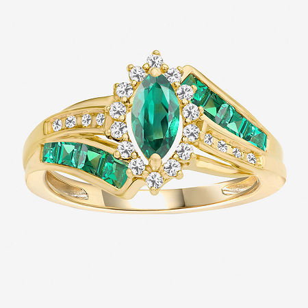 Click here for Lab-Created Gemstone 14K Gold Over Silver Cocktail... prices