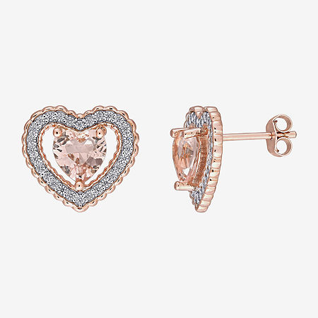 Click here for Simulated Pink Morganite 18K Rose Gold Over Silver... prices
