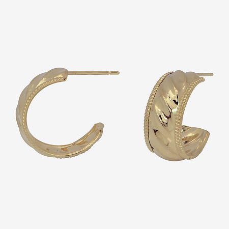 Click here for Womens 14K Gold 16mm Hoop Earrings  One Size prices