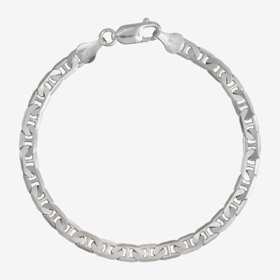 Made in Italy Sterling Silver 7.5 Inch Solid Curb Chain Bracelet - JCPenney