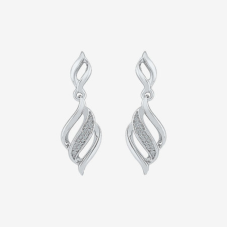Click here for Womens Diamond Accent Natural White Diamond Sterli... prices