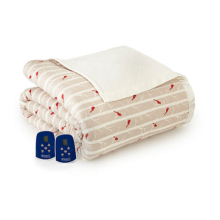 Shavel Micro Flannel 7 Layers of Warmth Electric Blanket  Full - Cardinal