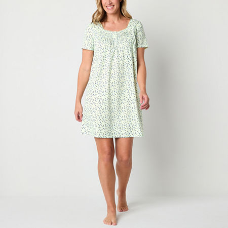 Click here for Adonna Womens Short Sleeve Nightgown  Large  Green prices