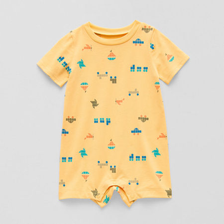 Click here for Okie Dokie Baby Boys Short Sleeve Striped Romper... prices