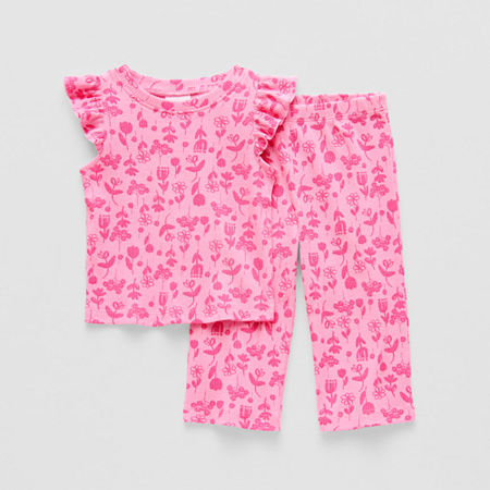 Click here for Okie Dokie Baby Girls 2-pc. Pant Set  Nb-0m  Pink prices